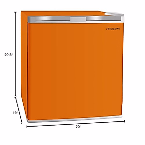 Frigidaire EFR115-ORANGE 1.6 Cu Ft Compact Fridge for Office, Dorm Room, Mancave or RV, Orange