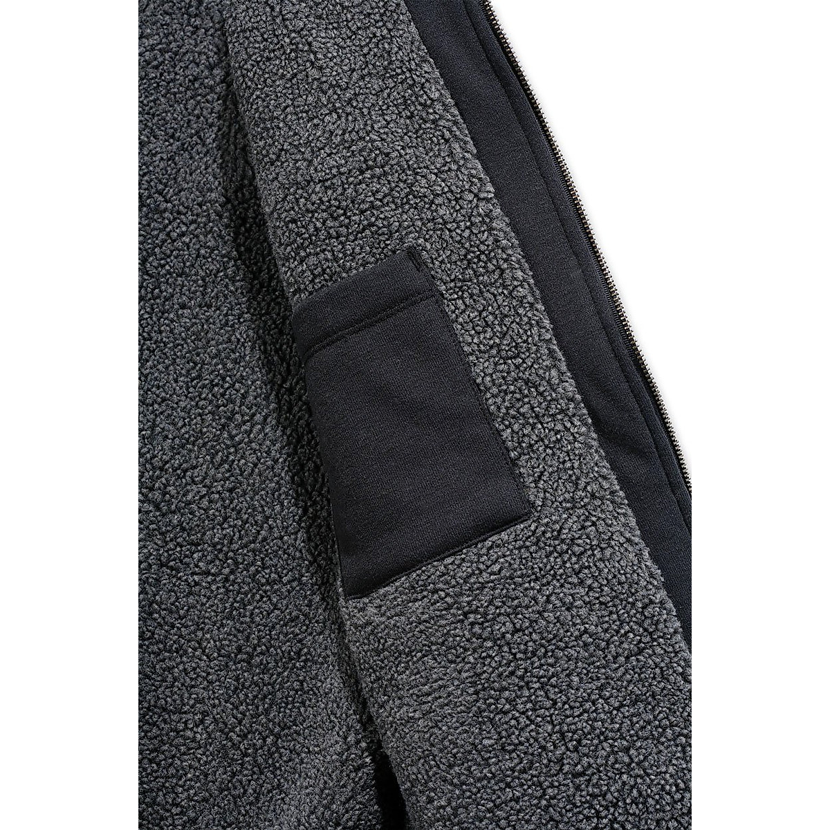 Carhartt mens Rd Rockland Sherpa Lined (Big & Tall) Hooded Sweatshirt, Black, Large Tall US