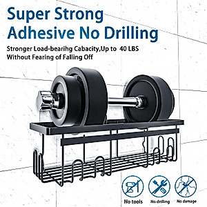 SCHBIT,Shower Caddy,Shower Caddy Hanging,Corner Shower Caddy,Shower Caddy Adhesive,Hanging Shower Caddy,Shower Caddy Suction Cup(5 Pack)