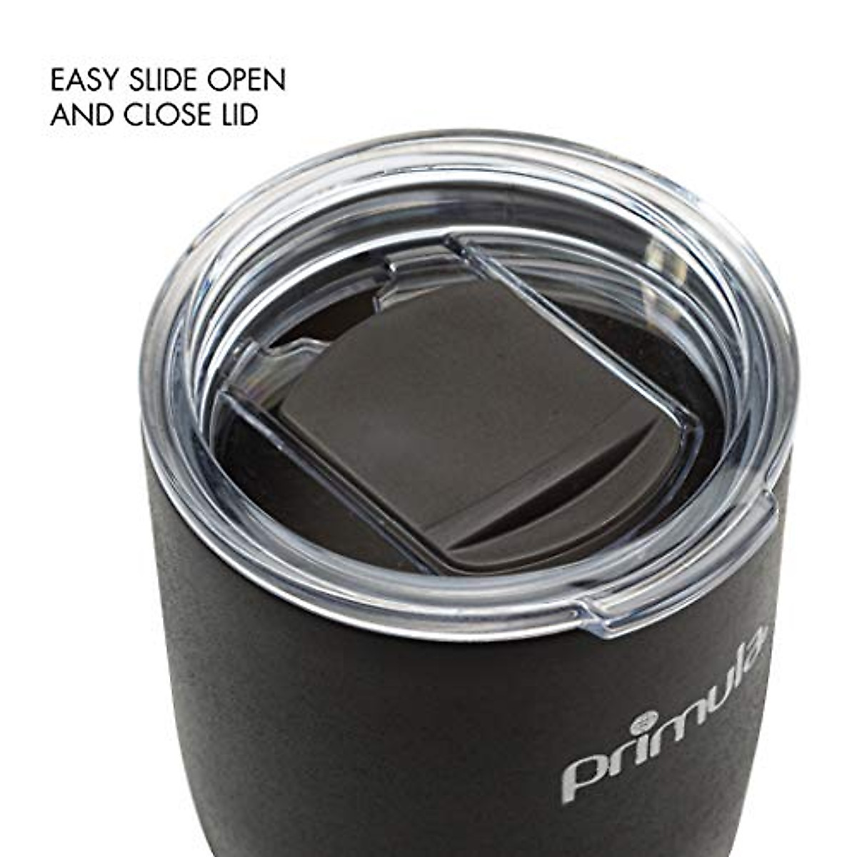 Primula Avalanche Double Walled Vacuum Sealed Stainless Steel Thermal Insulated Tumbler Stays Cold or Hot All Day Long, Reusable Thermos, 1 Count (Pack of 1), Matte Black