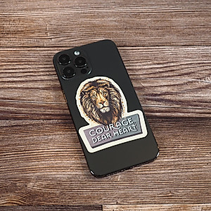 Courage Dear Heart Aslan Quote Sticker - CS Lewis Sticker for Hydroflask - Narnia Laptop Decals - Christian Book Lover Gift - Fantasy Literature Great Quotes