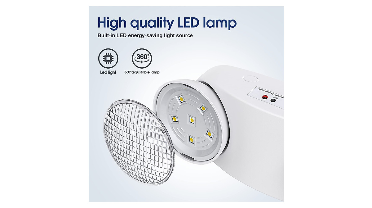 SITISFI Emergency Light - 6 Pack with Battery Backup