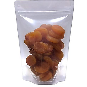 100 Pack Clear Mylar Stand Up Bags - 5.5x7.8 Inches Resealable Food Storage Zipper Pouches, Sealable Plastic Packaging Sample Pouch Bag - Clear