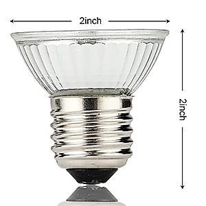 SDYXJ 2pcs 25W UVA UVB Reptile Heat Bulbs, Pet Heating Bulbs for Turtle Tank Habitat Reptile Lizard Snake(E27, 110V) (25W)