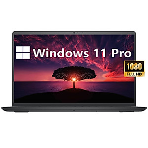 Dell Inspiron 3000 Business Laptop, 15.6''FHD Display, 10th Gen Intel Core i5-1035G1, Windows 11 Pro, 1TB HDD, 16GB RAM, Wi-Fi, HDMI, Bluetooth, Intel UHD Graphics, Carbon Black, Long Battery Life, C