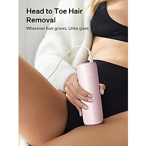 Ulike Laser Hair Removal for Women and Men, Air 3 IPL Hair Removal with Sapphire Ice-Cooling System for Painless & Long-Lasting Result, Flat-Head Design for Body & Face Treatment at-Home, Pink