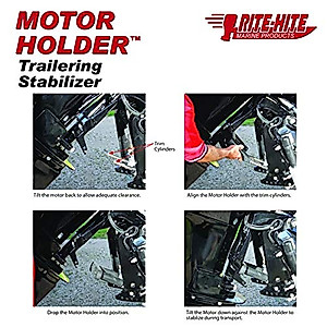 RITE-HITE New Motor Holder - Stabilizes Outboard Motors with Two Trim Cylinders and Newly Added Allen Wrench