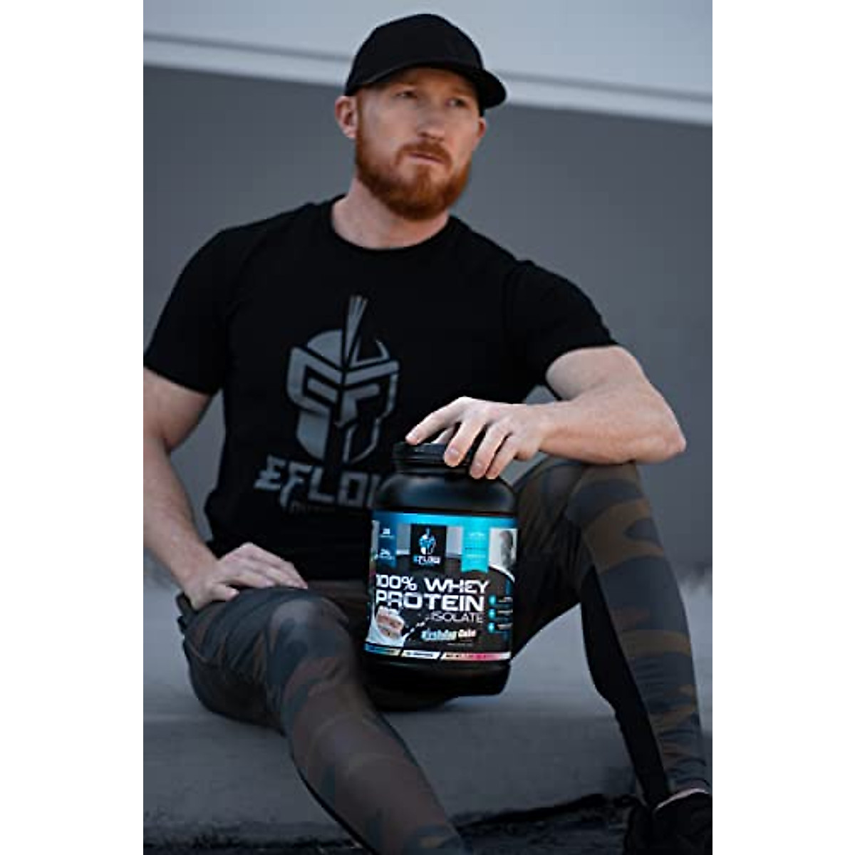 eFlow Nutrition 100% Whey Protein Isolate - Lactose-Free Digestive Enzymes Added, Low Carb, Post Workout Shake, Fast Digesting for Optimal Muscle Recovery - Birthday Cake (26 Servings)