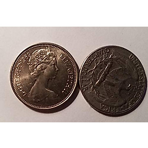 England QEII 5 New Pence 1969 Coin Great Britain