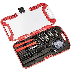 Amazon Basics Electronics Repair Screwdriver Set, Set of 32 Pieces