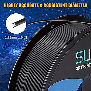 SUNLU PLA+ Filament 1.75mm 10KG PLA Plus 3D Printing Filament for 3D Printer & 3D Pens Tolerance Accuracy +/- 0.02 mm, 11x1KG (10 Colors)