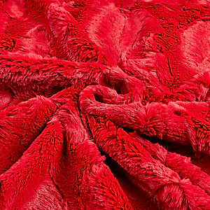 Shannon Minky Luxe Cuddle Hide Cardinal, Fabric by the Yard