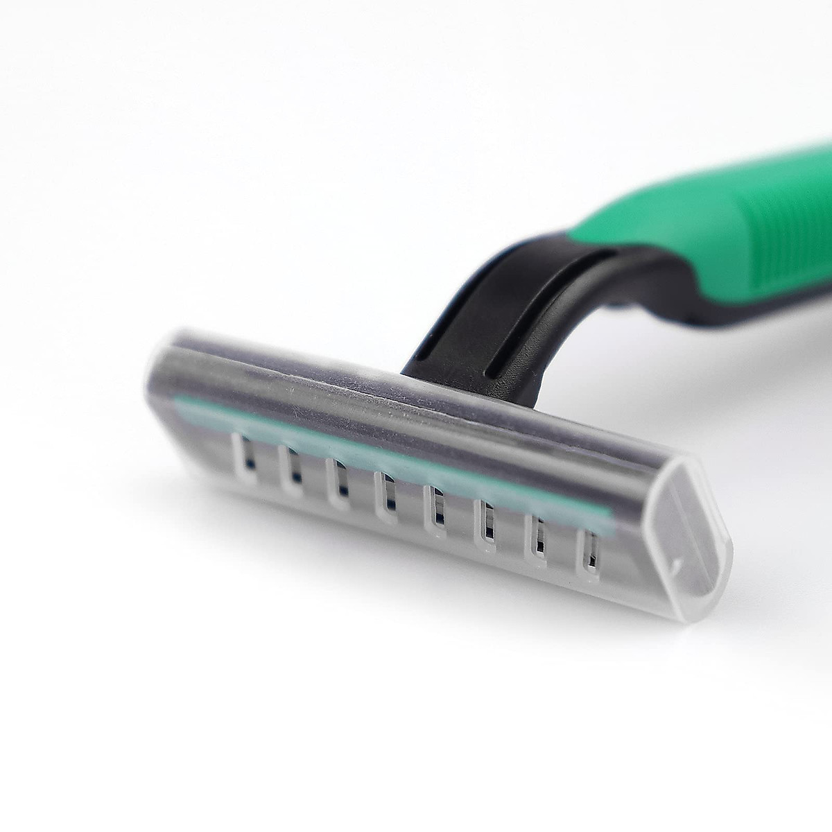 Disposable Razors in Bulk,Razors individually wrapped bulk,Twin Blade Razors with Clear Safety Cap, Razors For Homeless, Hotel,Air Bnb,Shelter/Homeless/Travel (50PCS)