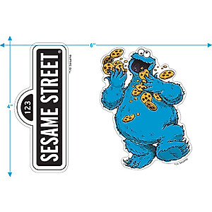 Popfunk Sesame Street Cookie Monster T Shirt & Stickers (Large)