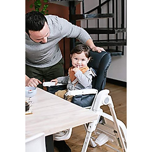 Inglesina Gusto Folding Convertible High Chair For Baby & Toddler Chair With Removable Tray, Cream