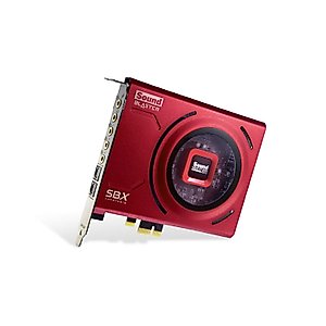 Creative Sound Blaster Z SE Internal PCI-e Gaming Sound Card and DAC, 24-bit / 192 kHz, 116 dB SNR, ASIO, 600Ω Headphones Amp, Mic EQ, Discrete 5.1 / Virtual 7.1, Supports Dolby Digital Live, DTS