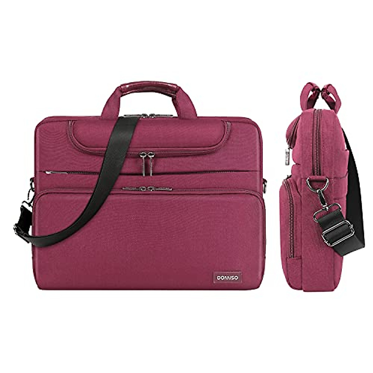DOMISO 10.1 Inch Multi-Functional Laptop Bag Business Briefcase Waterproof Messenger Shoulder Bag for 10.1"-10.5" Laptops/Tablets/iPad Pro/iPad Air/Lenovo Yoga Book/Asus/Acer, Purple