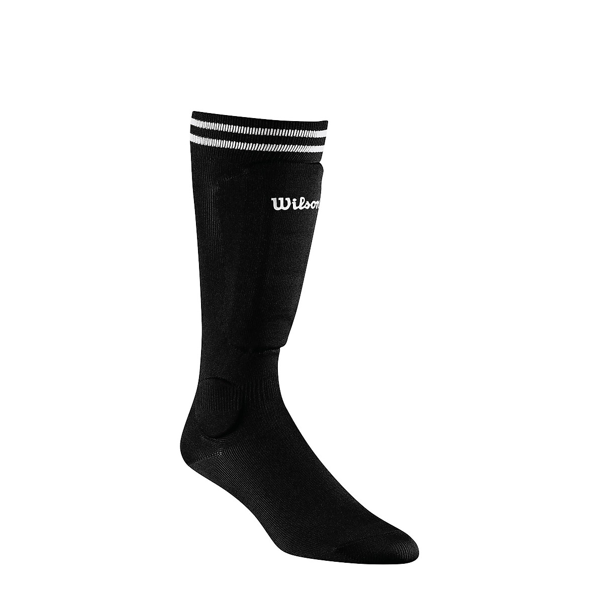 Wilson Soccer Sock Shin Guards - PeeWee Size, Black
