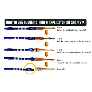 SHOT TAKER CO. EST. 2017 Deluxe Darts Tune up Kit Box | Flights, Sharpener, Shafts, O-Rings, Flight Savers, Accessories (10416-Essential)