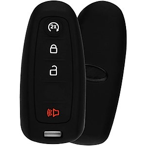 KeyGuardz Keyless Entry Remote Car Smart Key Fob Outer Shell Cover Soft Rubber Case for Ford M3N5WY8609