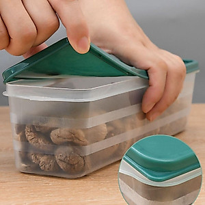 1PCS Noodle Storage Box,Rectangular Pasta Box Food Storage Container Large Capacity Spaghetti Container Portable Pasta Box(grey)