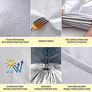 3-Pack Large Travel Laundry Bag, Dirty Clothes Storage Bag with Drawstring, Organizer Waterproof and Heavy Duty Stitching, Idea for Store Clothes, Blankets, Toys (Silver, Medium)