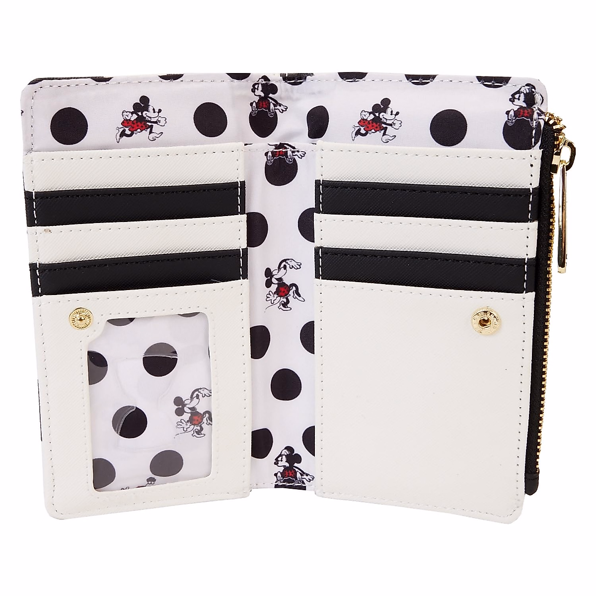 Loungefly Minnie Rocks the Dots Classic Flap Wallet | Minnie Mouse Wallets Standard