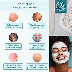 Bare Essentials Living - White Kaolin Clay Powder (12oz) 100% Natural White Powdered Clay for Seed Bombs, White Clay Mask, DIY Spa, Soap, Bath Bomb, Deodorant, Can be Used as Kaolin Clay for Gardening