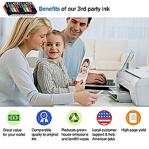 Cartlee Set of 10 Remanufactured 564XL High Yield Ink Cartridges for HP Photosmart 5510 5520 6510 6520 6525 7510 7520 7525 B8550 C6380 D7560 Premium C309A C410 Officejet 4620 Deskjet 3520