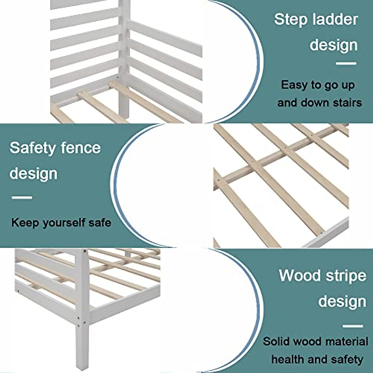 Wooden Full Size Daybed with Clean Lines, Multi-Functional Sofa Bed Frame with Wood Slat Support, No Spring Box Needed
