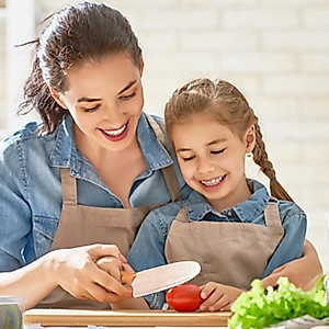 Kizzikids Kids Safe Knife Set for Real Cooking, 4-Piece Kids Knife Set Round Tip, Serrated Edges Kitchen Knife for Kids, Firm Grip Children Knives, BPA-Free Metal Kids Knife Set