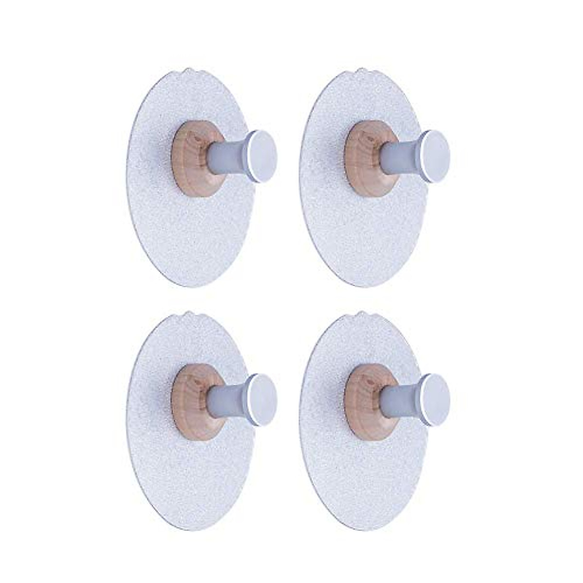 Heasa 4 Pack Hooks,No Drills Key Hooks, Hat Hooks, Storage Wall Mounted Coat Hanging Hook for Coat, Wardrobe Closet Towel Key Robe Hook (Aluminium Alloy)