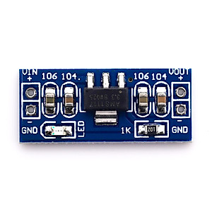 OCESTORE 2PCS 3.3V Out, DC 4.5V--7V in AMS1117-3.3 3.3V Step-Down Linear Voltage Regulator Module