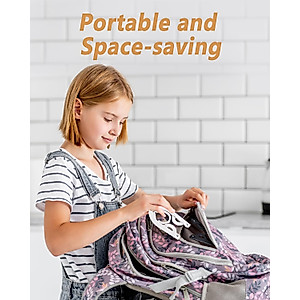 Sazfli Travel Folding Hangers, 10-Pack, Black & White, Portable and Durable PP+Aluminum Alloy, Space-Saving, Non-Slip Design, Perfect for Travel, Camping, and Home Use