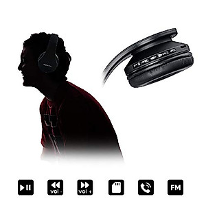 PowerLocus Rose Gold Bluetooth Headphones with Black Bluetooth Headphones