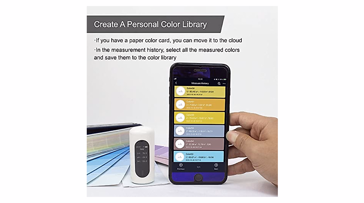 VEYKOLOR Color Sensor Colorimeter, Supporting Stand-alone and APP ...