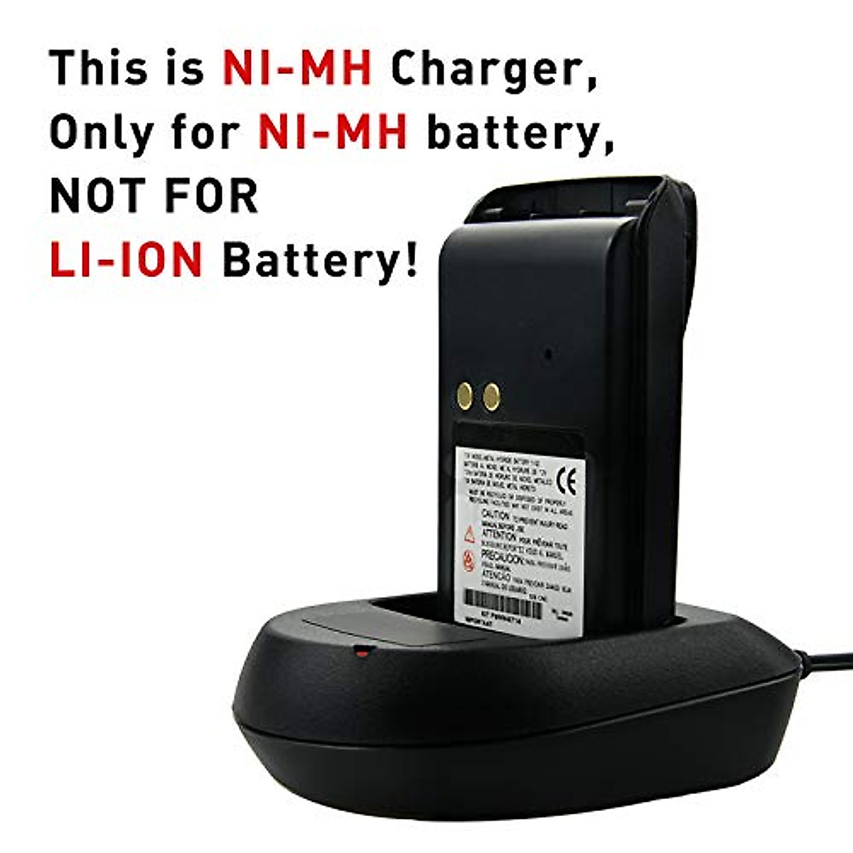 PMNN4071A NI-MH Battery Charger for Mag One BPR40 A8 Two Way Radios Desktop Charger(Not for Li-ion Battery!)