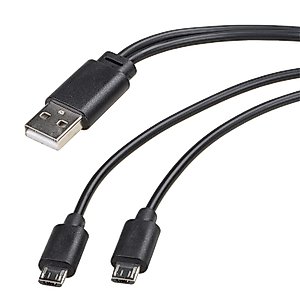 Batmax 2X Micro USB-Output 1100mAh Battery Packs for Xbox One Xbox One S Xbox One X Xbox One Elite Wireless Controllers Rechargeable Ni-MH Not fits for Xbox Series X/S 2020 + 2-in-1 USB Cable (Black)