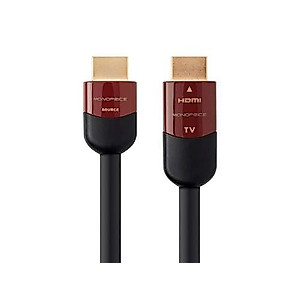 Monoprice 4K High Speed HDMI Cable - 4K@60Hz, 18Gbps, HDR, CL2 In-Wall Rated, Active, 50ft, Black