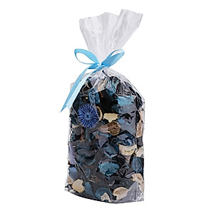 Yesland 3 Pack Potpourri Bag, Ocean Scent Fresh Perfume Sachet of Dried Flower Petals, Perfect Bowl and Vase Decorative Filler for Home & Office, 5oz (Blue)