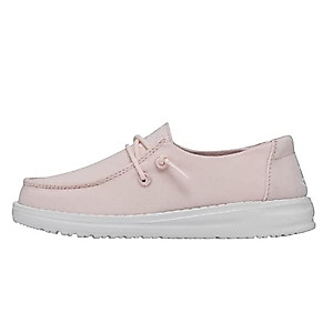 Hey Dude Wendy Slub Canvas (Little Kid/Big Kid) Pink 5 Big Kid M