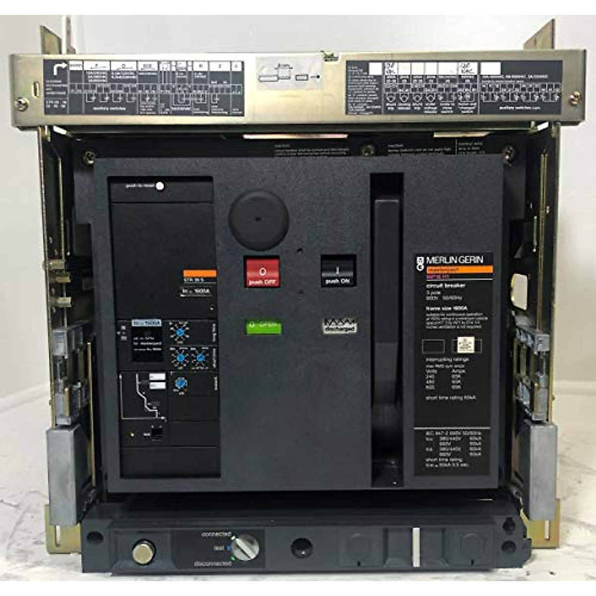 Merlin Gerin MP16H1 1600A LSI Masterpact Circuit Breaker EO w/Cradle 1600 Amp
