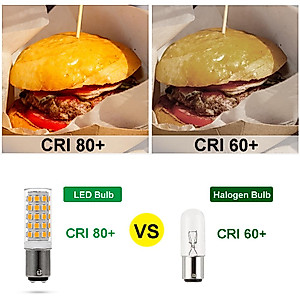 Yosenmi BA15D LED Bulb,100V-265V, 5W (50W 60W Halogen Bulb Equivalent), 650Lumen,Warm White 3000K Double Contact Bayonet Base Light Bulb, Non-Dimmable, Pack of 5