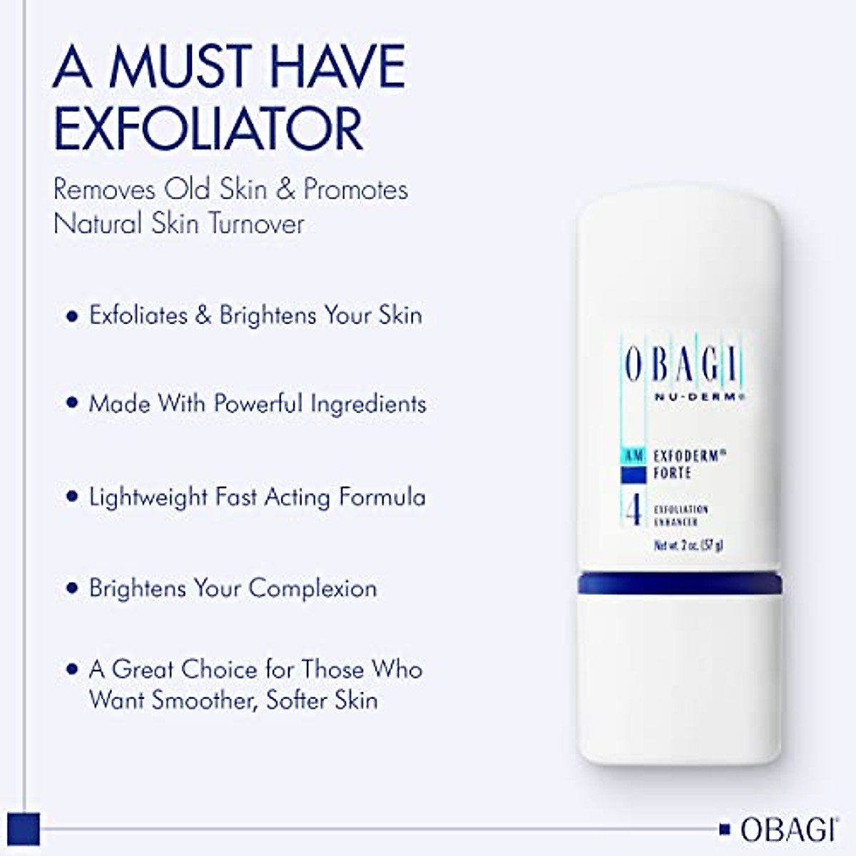 Obagi Medical Nu-Derm Exfoderm Forte, 2 oz Pack of 1