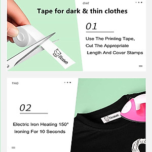 Name Stamp for Clothing Kids, kiddo Stamp - Customized Name Stamp, School Waterproof Labels for Boy and Girl, 16 Personalized Styles & 36 Cartoon Pattern