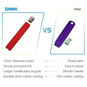 ZUIWAN 1Pcs Red 7 Inch Vinyl Siding Removal Tool - Hardened, Quenched, Frosted Non-Slip Grip Handle With Good Hand Feel,Mainly Used For House Vinyl Siding Installation And Removal