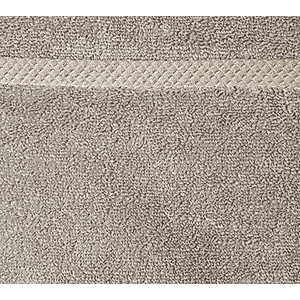 Amazon Basics Quick-Dry Bath Sheet 100% Cotton - 2-Pack, Platinum