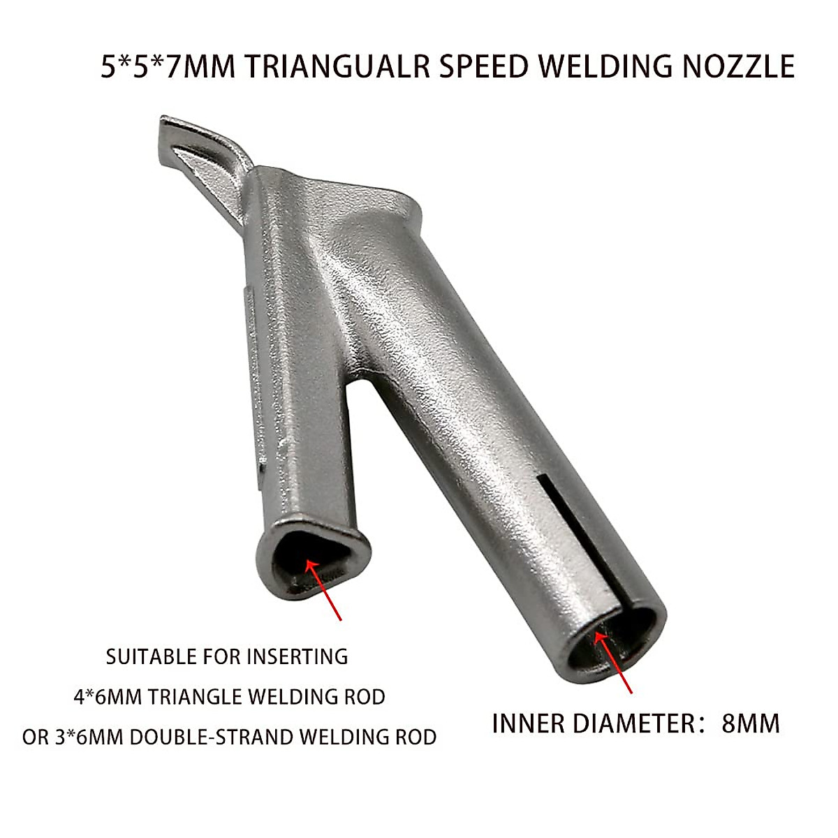 Plastic Welder Nozzles 4PCS Speed Welding Nozzles Tips Heat Gun Hot Air Torch Welding Machine PP PVC PE Rods