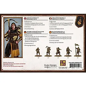 CMON A Song of Ice and Fire Tabletop Miniatures Game Golden Company Crossbowmen Unit Box - Deadly Mercenary Marksmen, Strategy Game for Adults, Ages 14+, 2+ Players, 45-60 Minute Playtime, Made