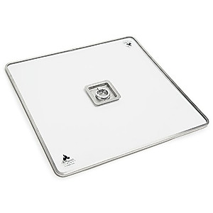 Outland Fire Table 3 Piece Square Accessory Set of Tempered Glass Lid Insert, Tempered Glass Wind Guard Fence, and UV & Water Resistant Durable Cover for 36-Inch Square Series 410 Propane Fire Tables